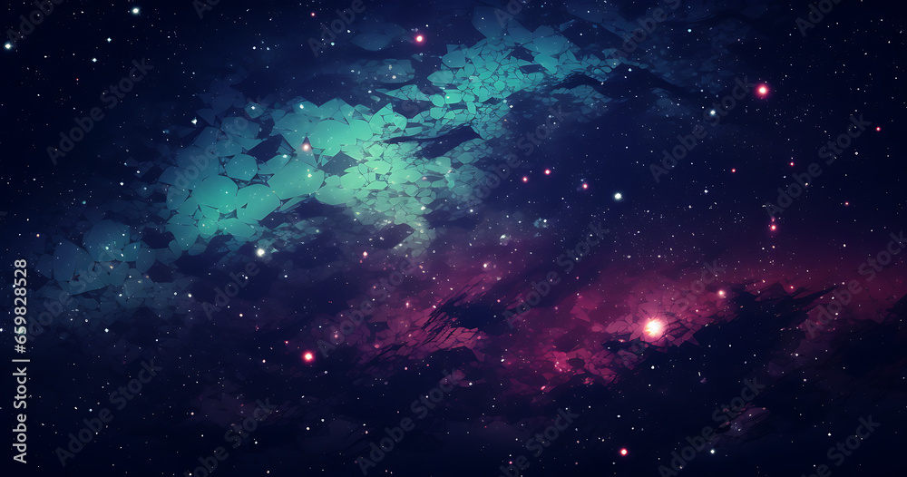 Cosmos through the lens of galactic mosaic background. A myriad of ...