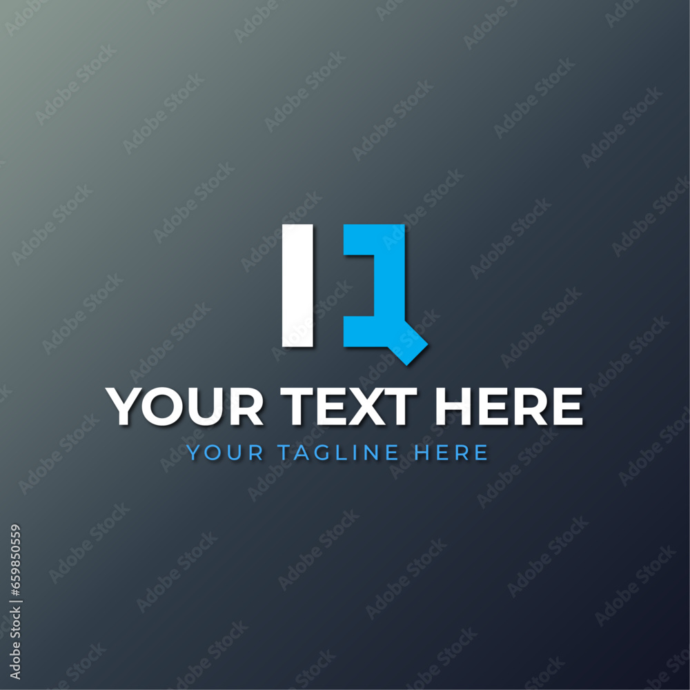 The Best Design iq logo unique modern minimalist simple creative ...