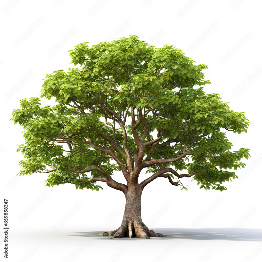 Image of bodhi tree on white background. Nature. Illustration ...