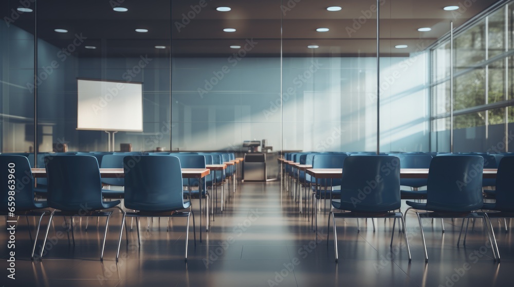 Empty conference hall. Hall for business meeting. Interior of a ...