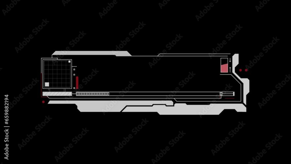 Vidéo Stock PNG Alpha. HUD User Interface template. Viewfinder ...