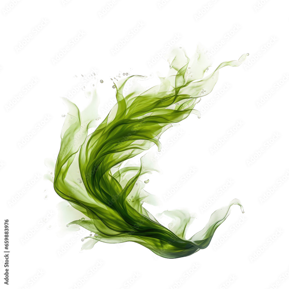 Poster Laminaria (kelp) seaweed isolated on transparent background ...