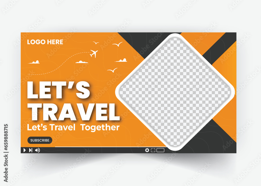 Travel tour youtube thumbnail design hotel tourism marketing service ...