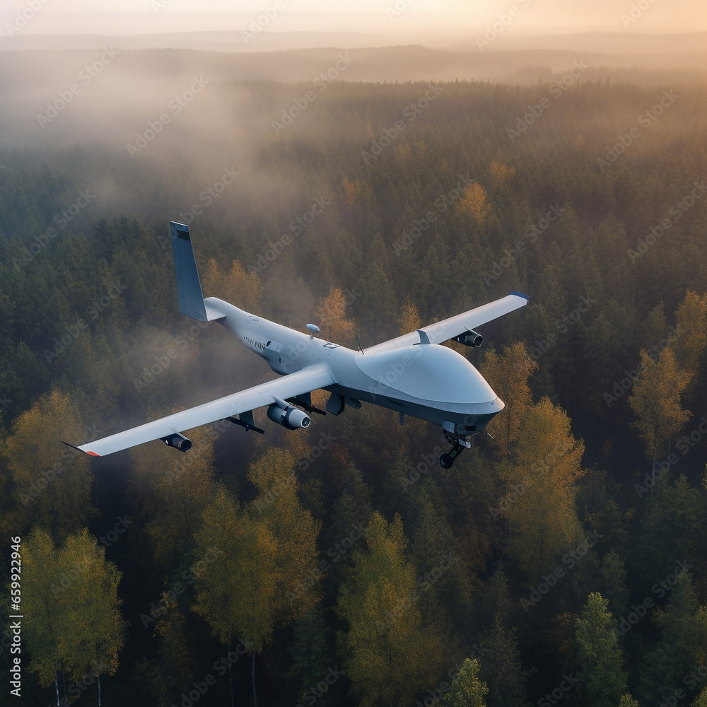 Modern military drones are modern weapons for warfare. Kamikaze drones ...