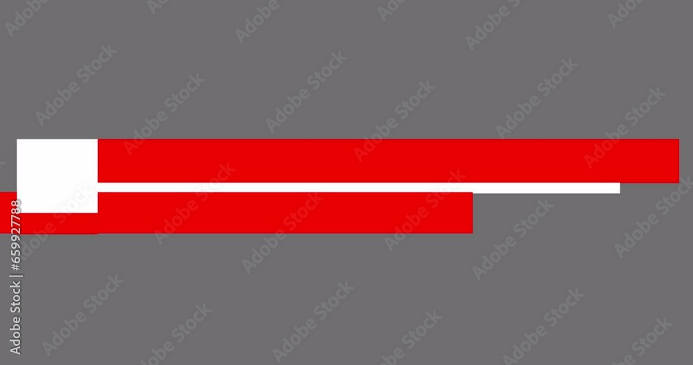 Animated modern-designed lower third for news channels in 4k - Alpha ...