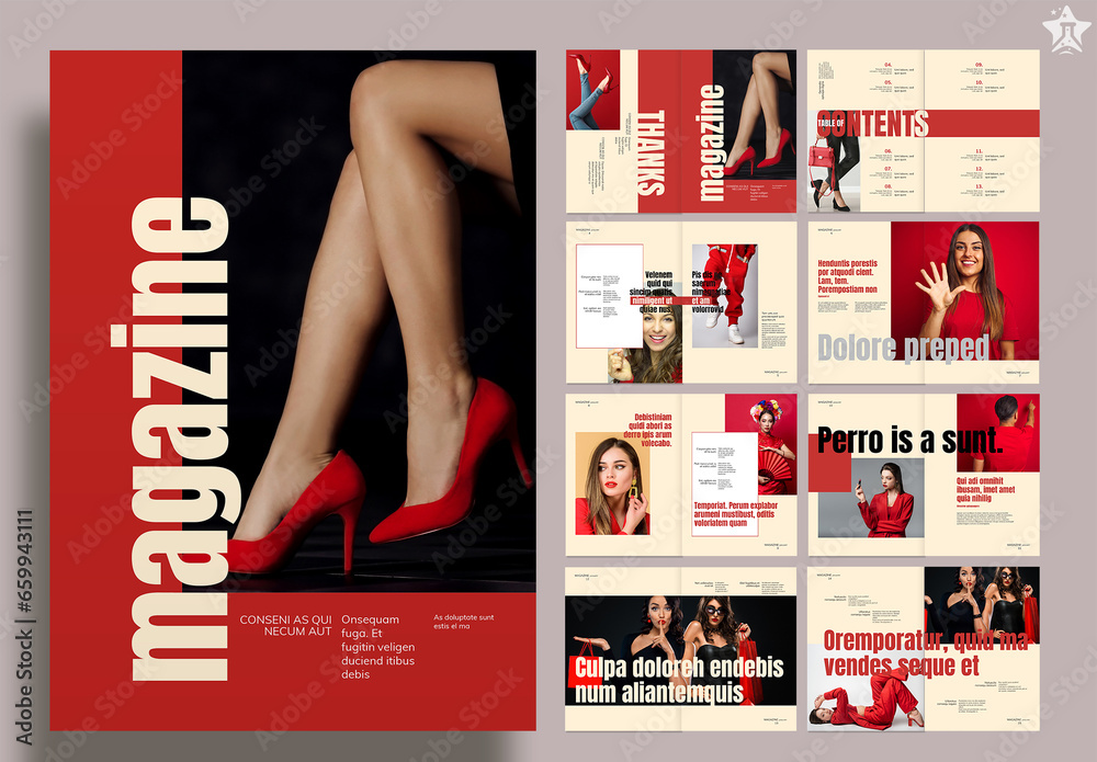 Magazine Stock Template | Adobe Stock