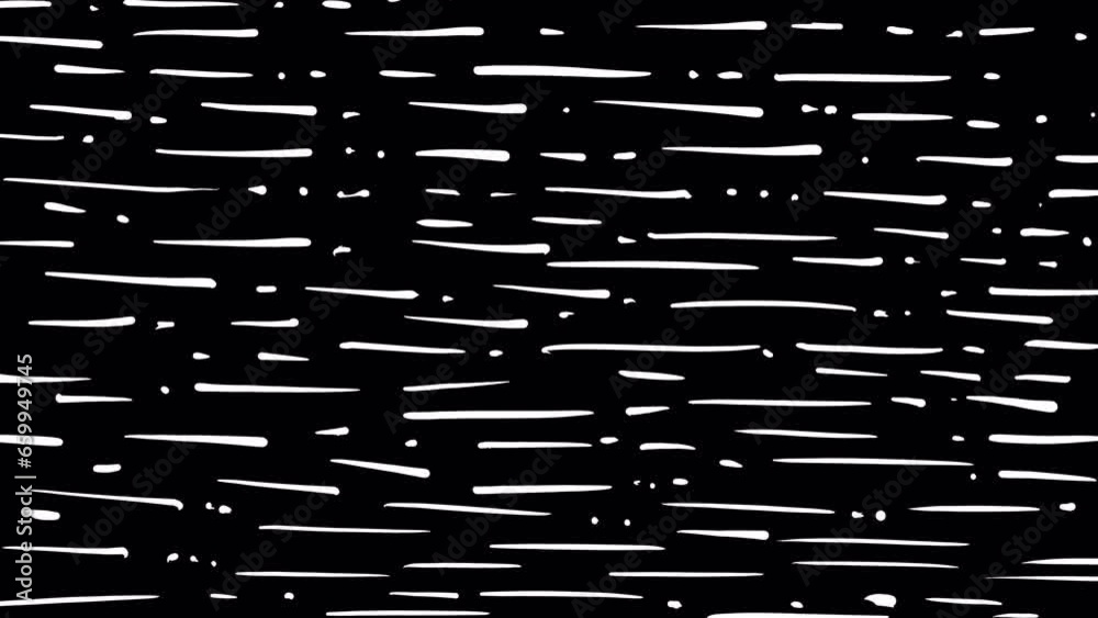 White dotted doodle strokes on a black screen. Art texture for overlay ...