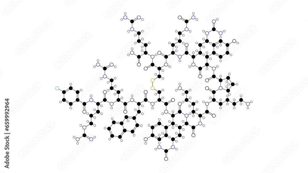 motixafortide molecule, structural chemical formula, ball-and-stick ...