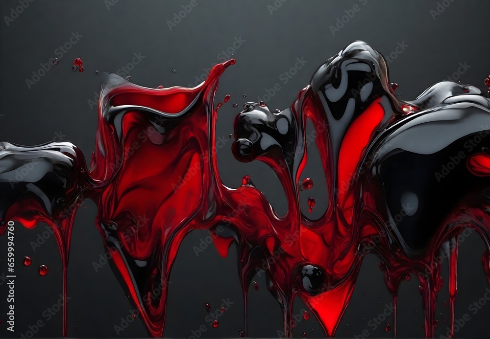 In this intriguing artwork, liquid fluidity takes center stage, with ...