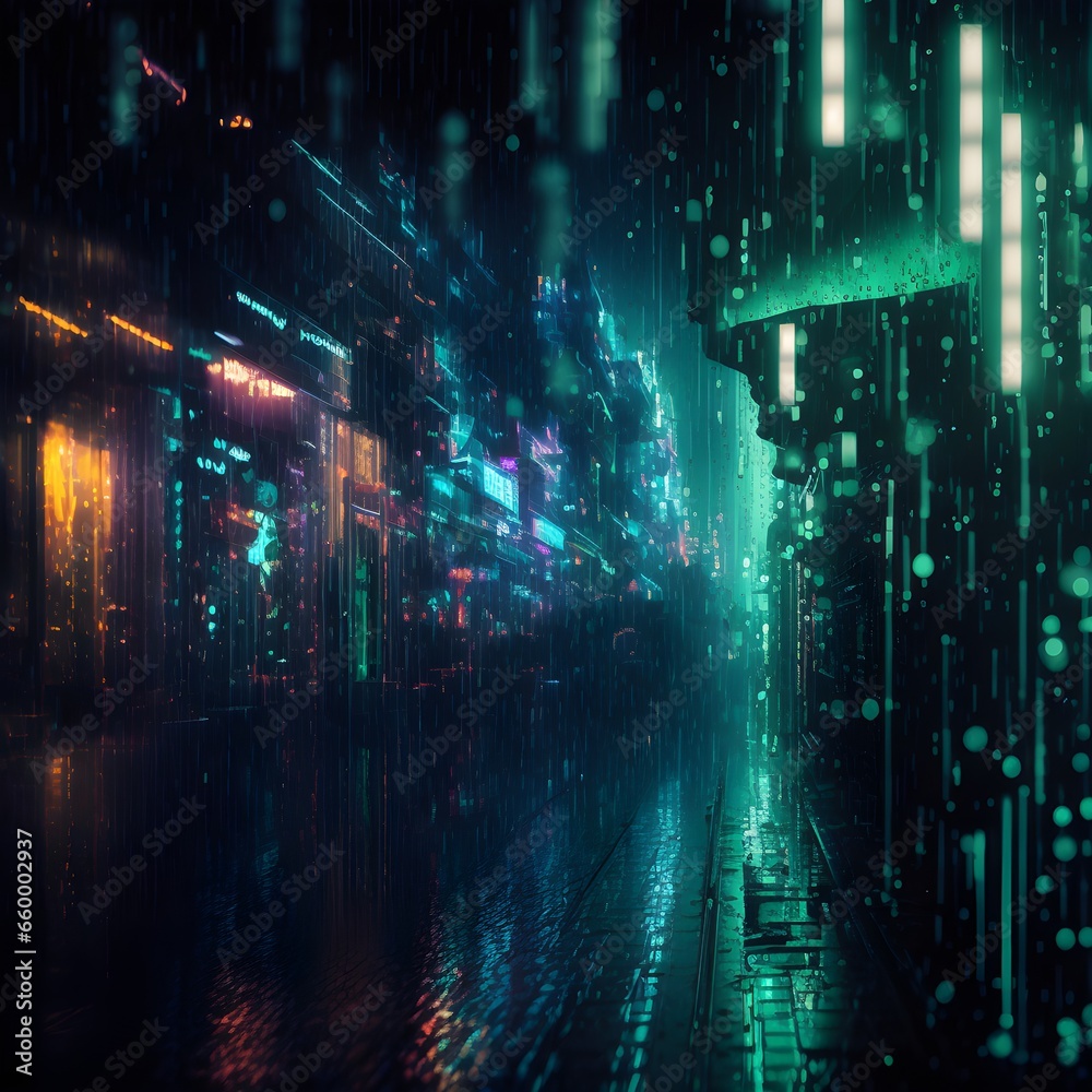 the matrix digital rain background unreal engine no people cinematic ...