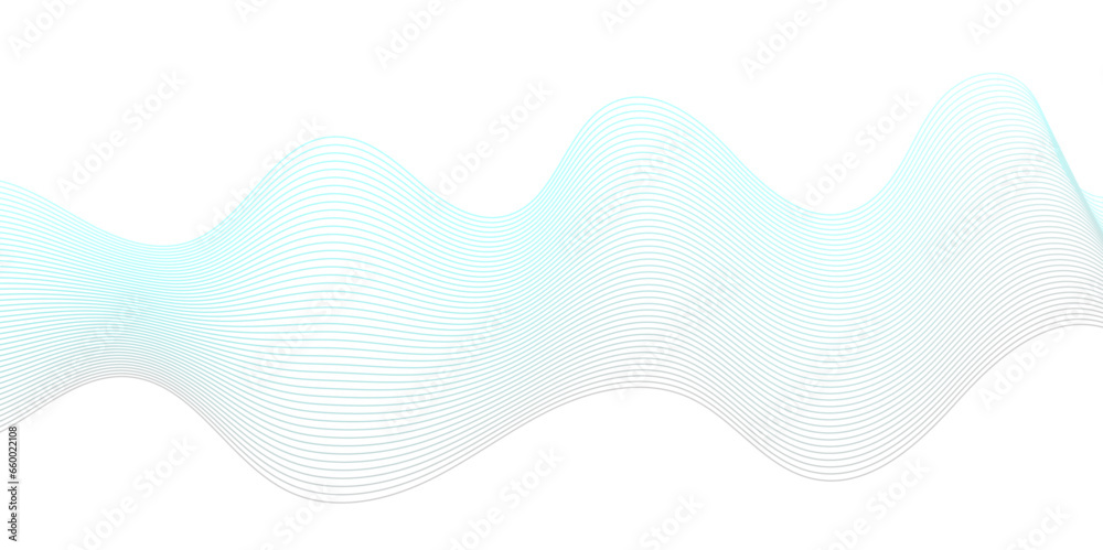Abstract blue futuristic blend waves lines and technology background ...