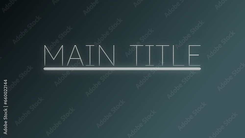 Retro Digital Title Animation Stock Template | Adobe Stock