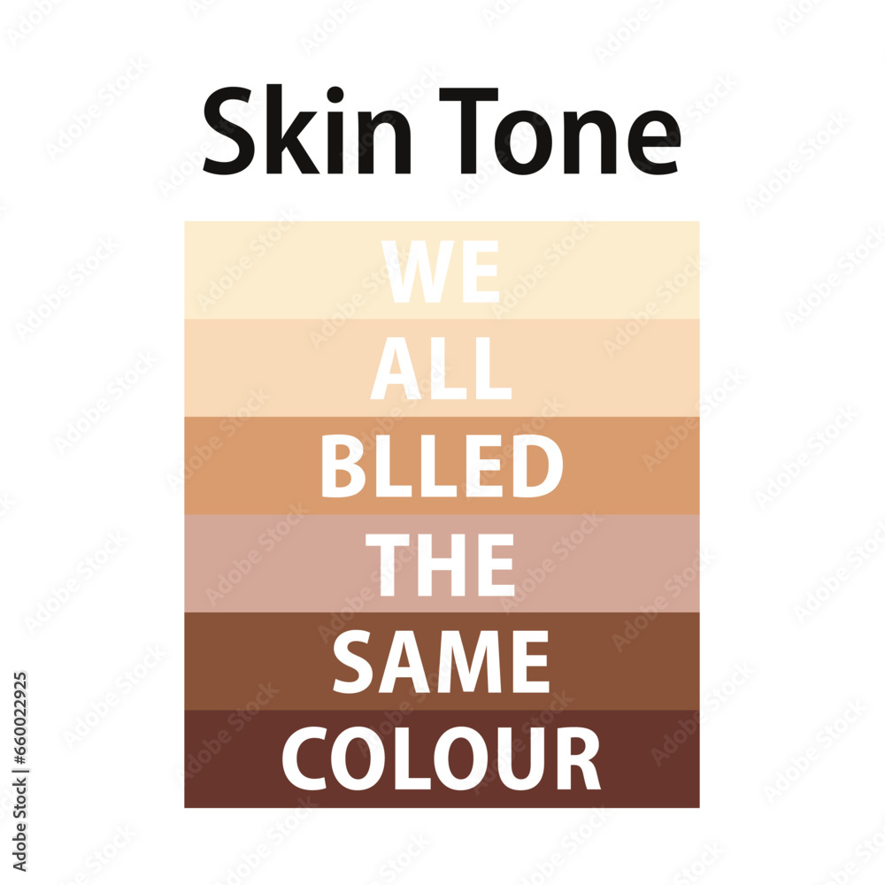 Diversity and Anti Racism Illustration. Set of Design Elements for ...