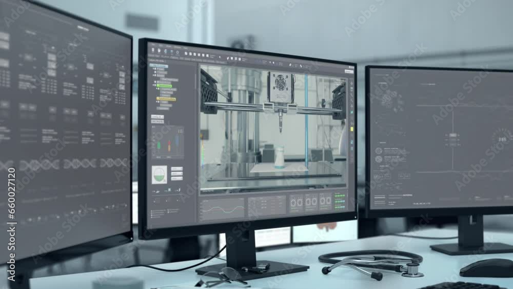 Futuristic bionic development system building 3D robotic hand ...