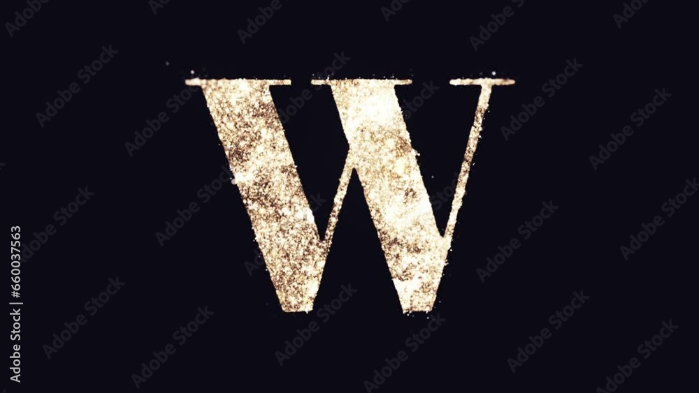 This video features an English alphabet letter "W" as a logo, with ...