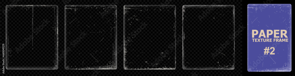 Realistic overlay of paper texture with uneven edges and scratches for ...