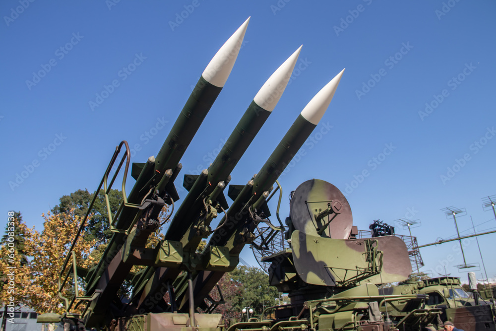 Mobile surface-to-air missile rocket launcher system, weapons for mass ...