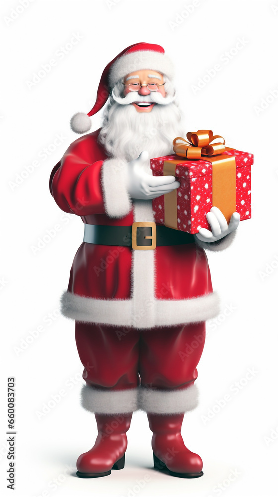 Embrace the Christmas tradition as Santa Claus dons his iconic red suit ...