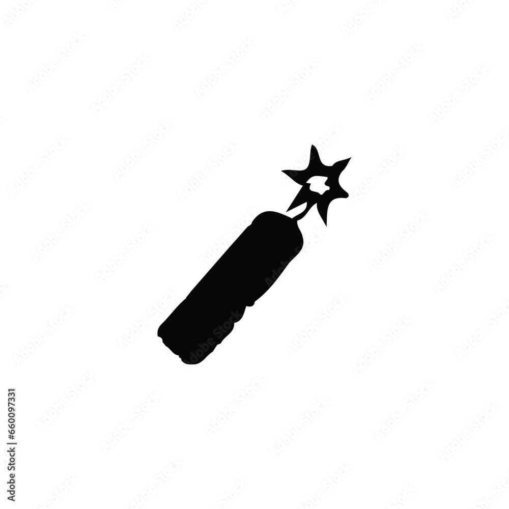Dynamite icon. Simple style comic speech poster background symbol ...