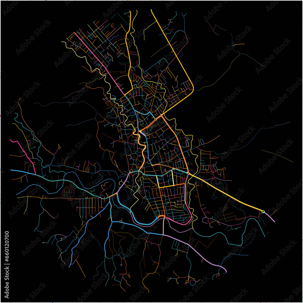 Colorful Map of Gjakove-Dakovica, District of Gjakova with all major ... Colorful Map of Gjakove-Dakovica, District of Gjakova with all major ...