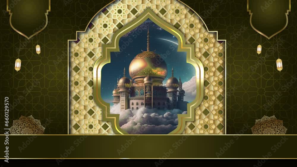 islamic background , muslim mosque , islamic design video wallpaper, 4K ...