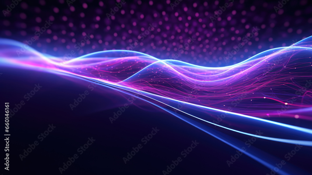 Neural Networks & Big Data Visualization: Glowing lines on tech ...