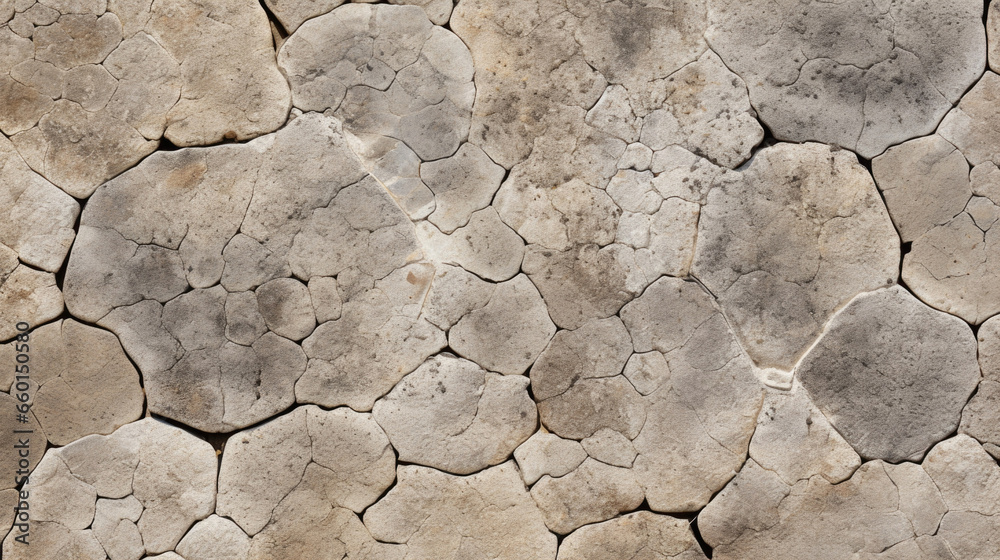 Texture of limestone with fossilized fish scales Small, circular fish ...
