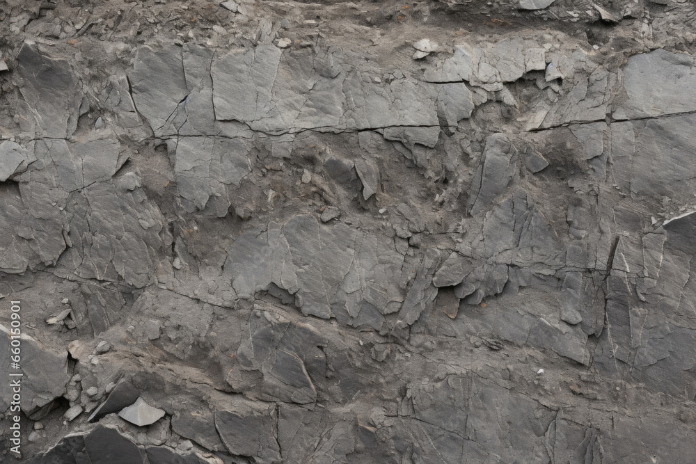 Texture of volcanic tuff with a loose and friable appearance. The ...