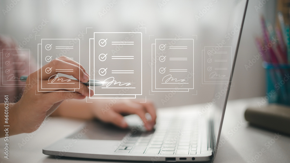 E-signing, electronic signature, document management, paperless office ...