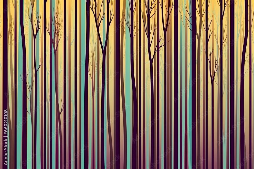 Abstract Lines Background: Creating an Expansive Forest Illusion with ...