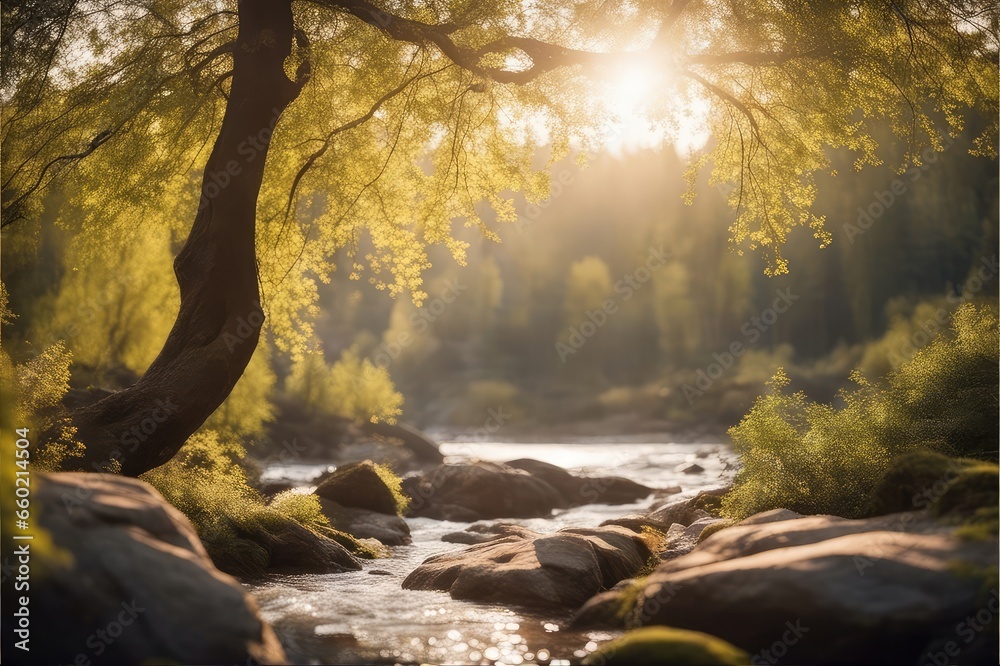 River Stones Maternity Digital Backdrop photography background forest ...