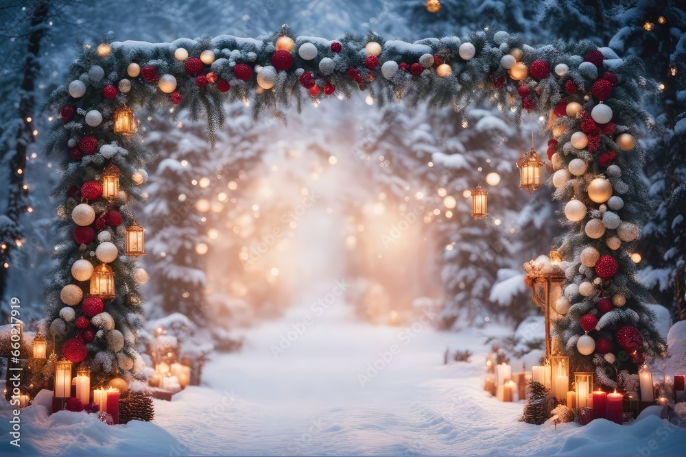 Christmas wedding backdrop photography background winter ceremony ...