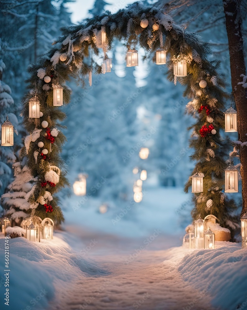 Christmas wedding backdrop photography background winter ceremony ...