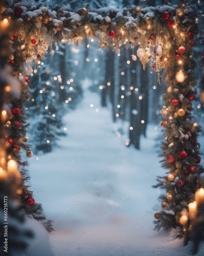 Christmas wedding backdrop photography background winter ceremony ...