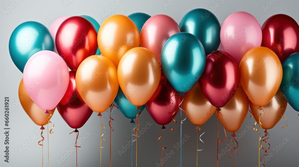 Colorful Parade balloons on white background ,Desktop Wallpaper ...