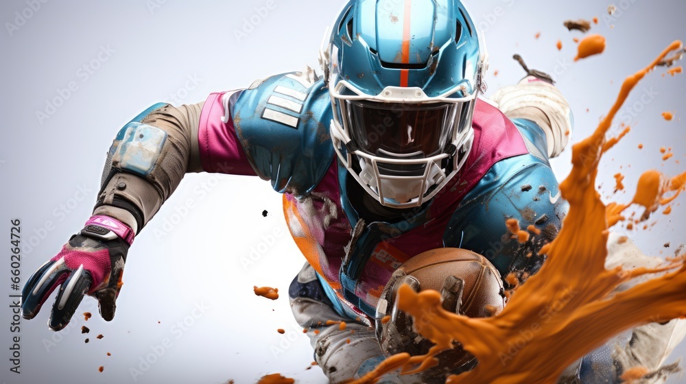 Colorful Touchdown on white background ,Desktop Wallpaper Backgrounds ...