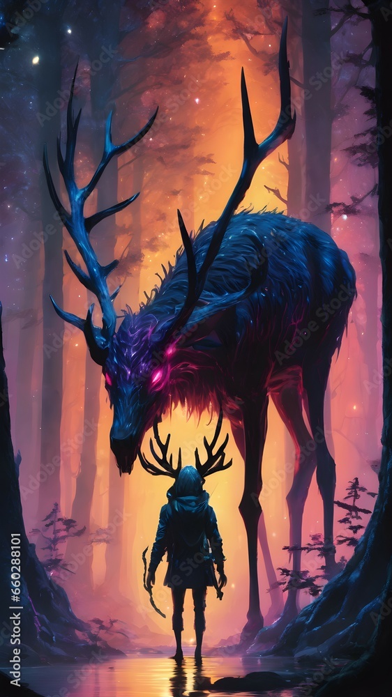 The Wendigo is a deer-headed monster that lives in the forest and likes ...
