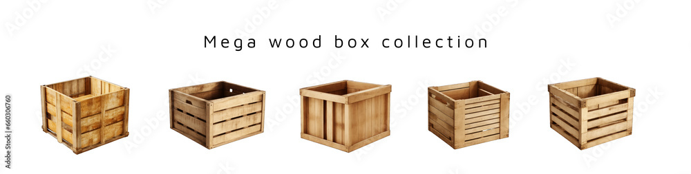 Foto de Mega wood box container collection. Wood box drop shipping ...