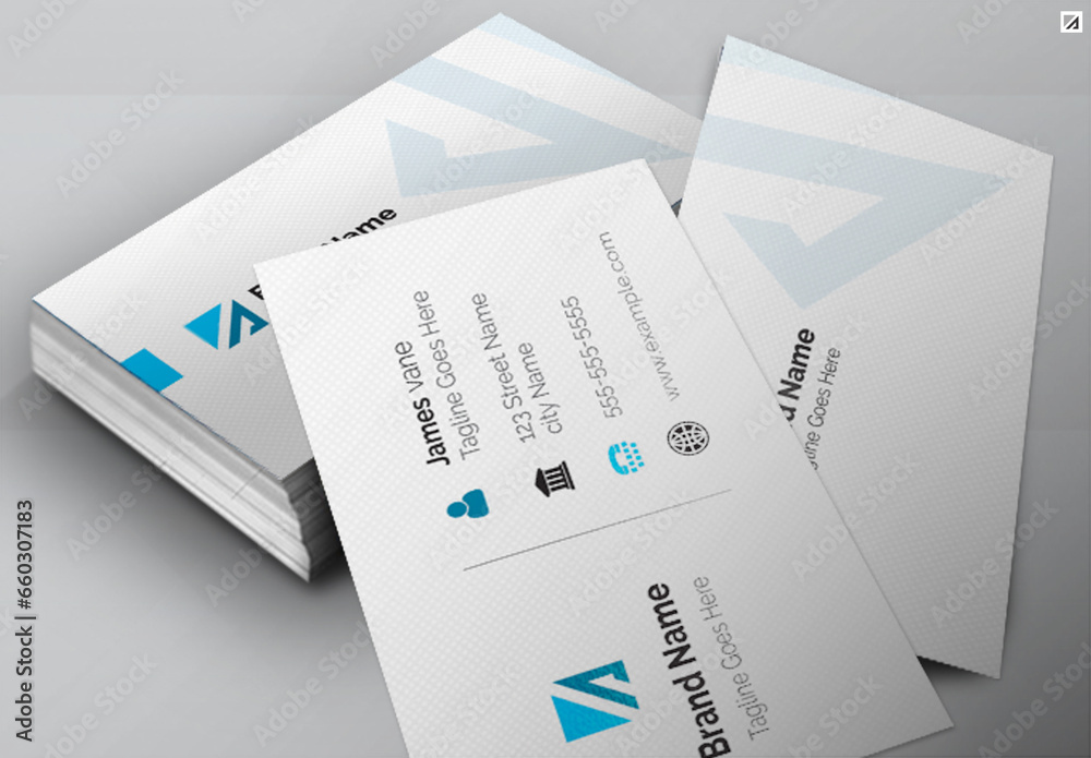 Business Card Layout Stock Template | Adobe Stock