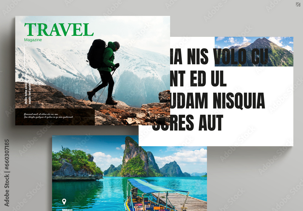 Travel Brochure Layout Stock Template | Adobe Stock