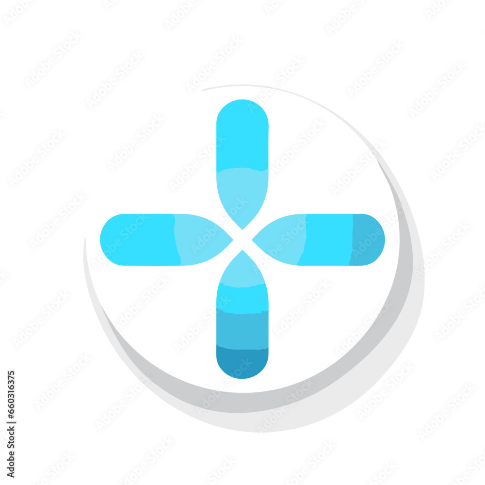 Vetor de Drugstore filled gradient logo. Pain management. Medical ...