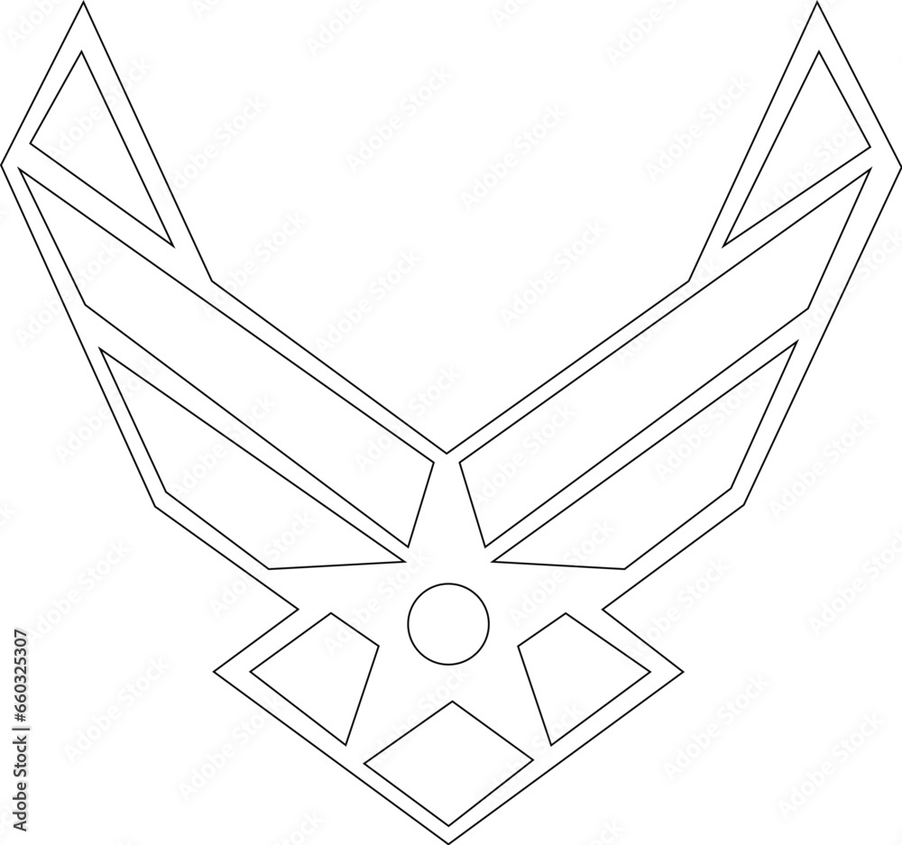 US AIRFORCE logos cutfiles, design, silhouette Instant Download SVG ...