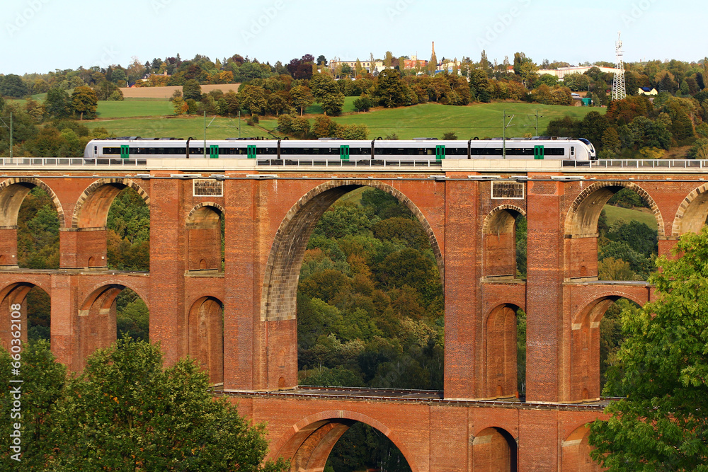Poster Goltzsch Viaduct, the largest brick-built railway bridge in the ...