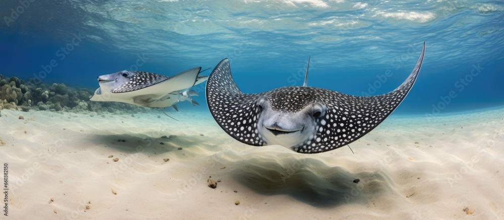 Spotted eagle rays in Cocos Island feed on sand dwelling mollusks and ...