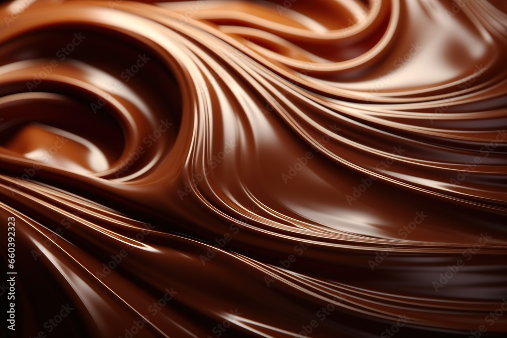 Melted milk chocolate texture Stock Photo | Adobe Stock