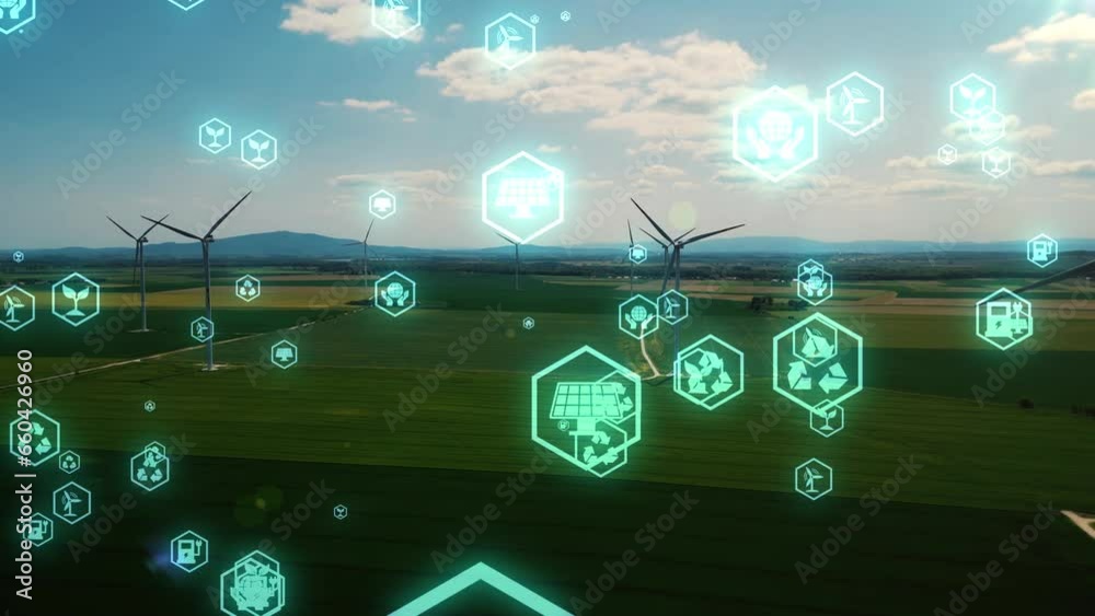 Concept of clean energy, carbon neutrality. Zero greenhouse gas ...