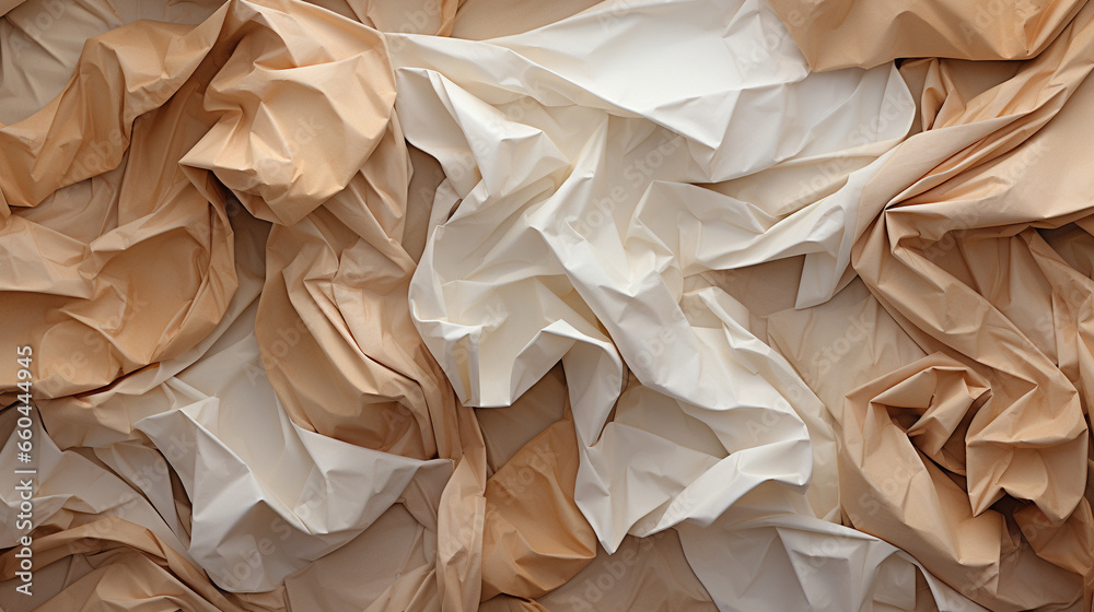 Paper Textures: From smooth to crumpled paper. AI Generated. Stock ...
