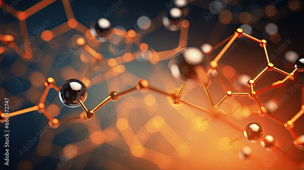 Virtual molecular geometry pattern for science background Stock ...