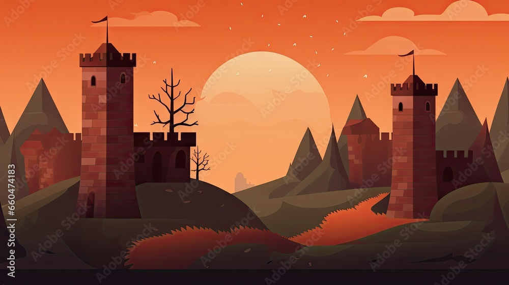 Animated Vector Based Medieval Background Texture - Medieval Animation ...