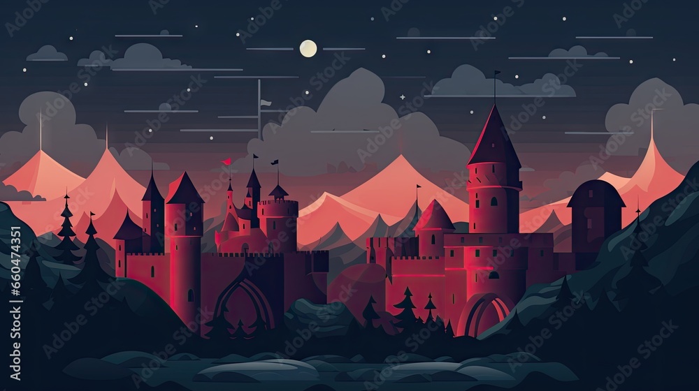 Animated Vector Based Medieval Background Texture - Medieval Animation ...